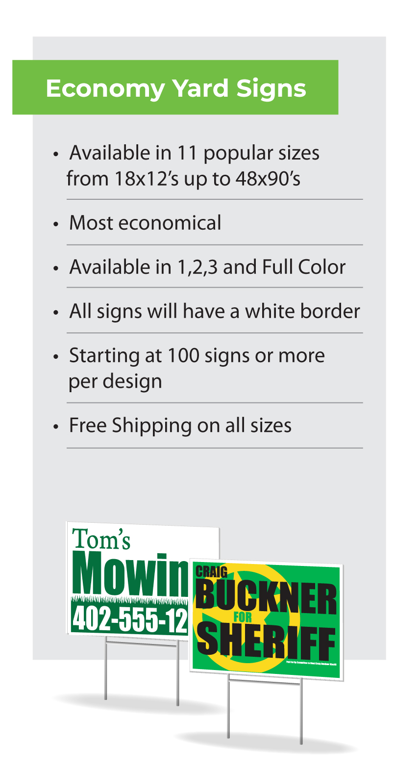 How to choose the right Yard Sign